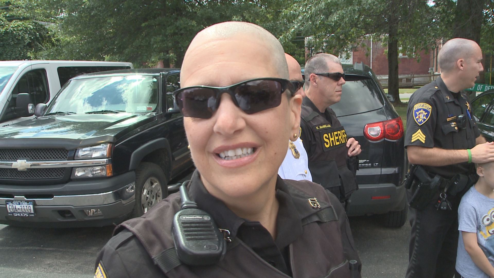Catt County deputies shave heads for colleague | wgrz.com