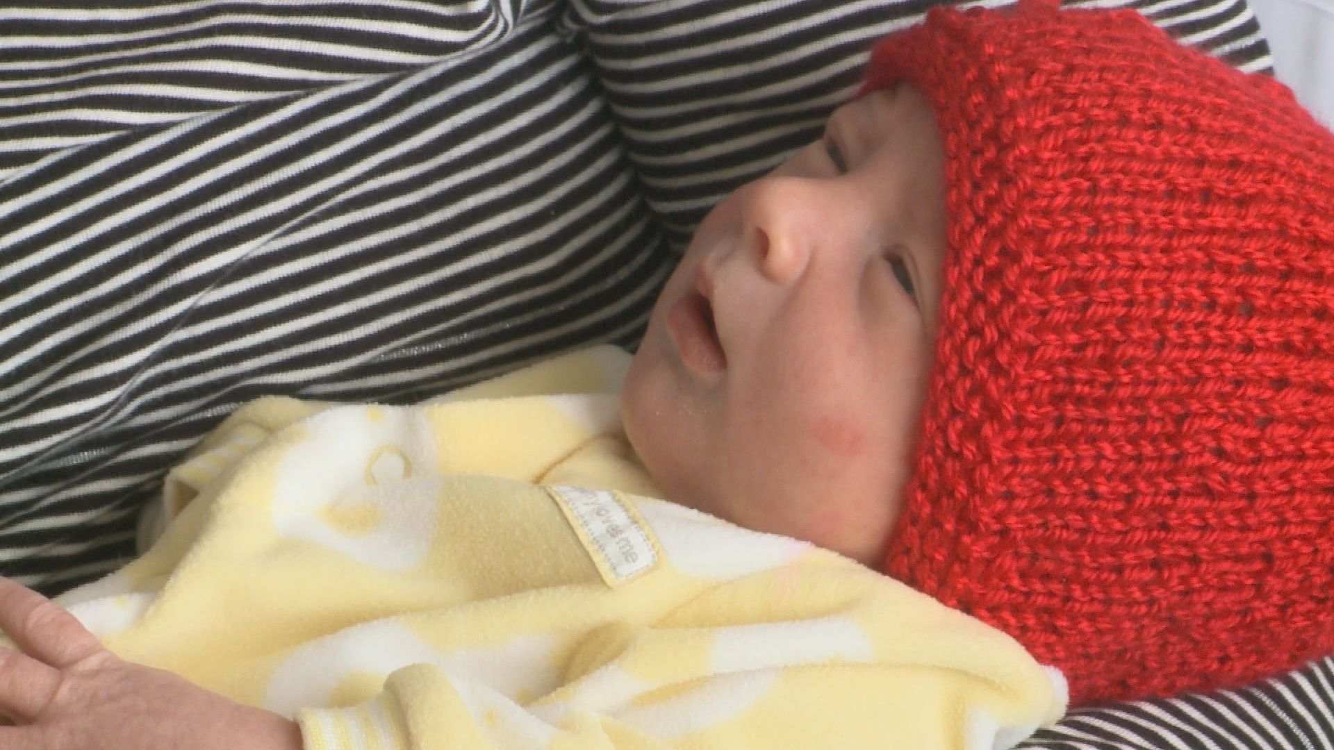 Newborns receive little red hats to bring awareness to congenital heart ...